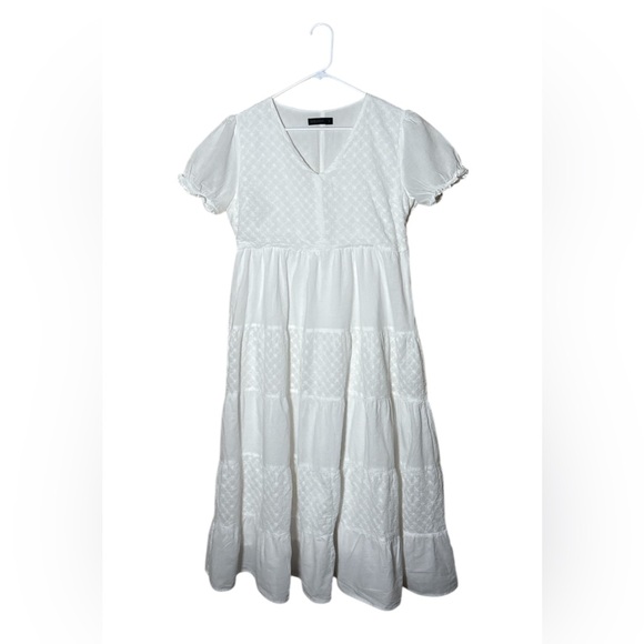 Mikarose | Dresses | Mikarose White Maxi Dresssize L 0 Cotton | Poshmark